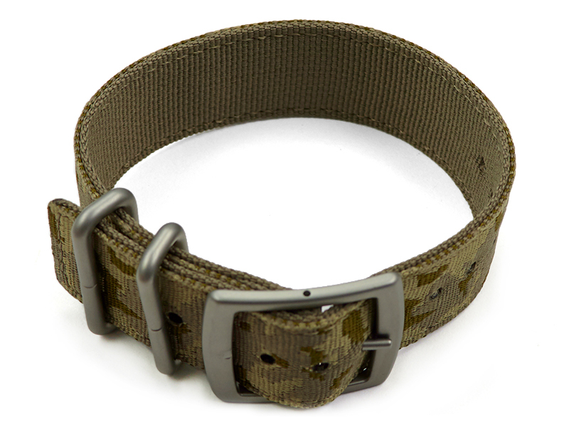 Casio Reversible Desert Camouflage Pattern and Khaki Cloth Watch Stra