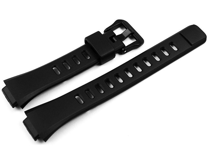 Genuine Casio Replacement Black Resin Watch Strap for LWS-1000H LWS-1