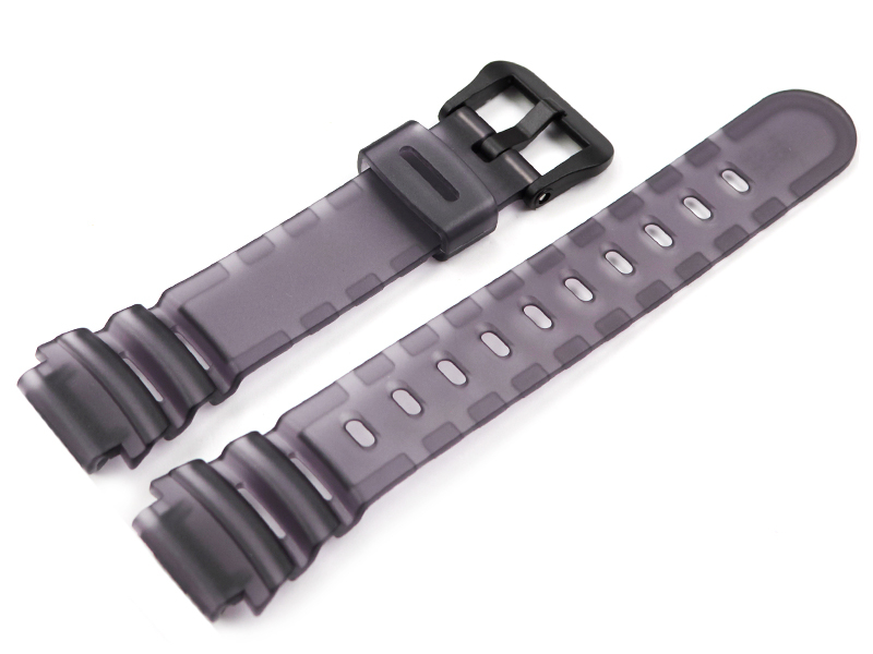Genuine Casio Tide Graph Watch Strap LWS-1100H-8AV Gray Resin